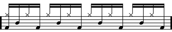Drum Lessons - Advanced Rock Drum Beats Two (sixteenth notes)
